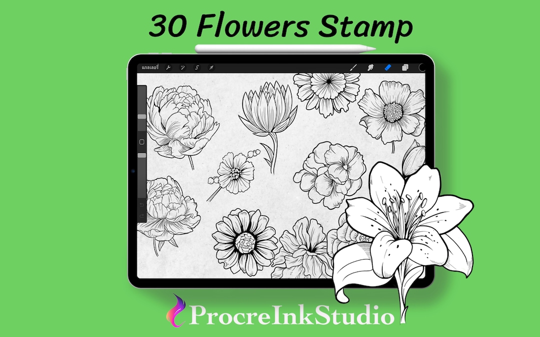 Flower Bouquet Tattoo, Botanical Procreate ,tattoos Design Flower ...