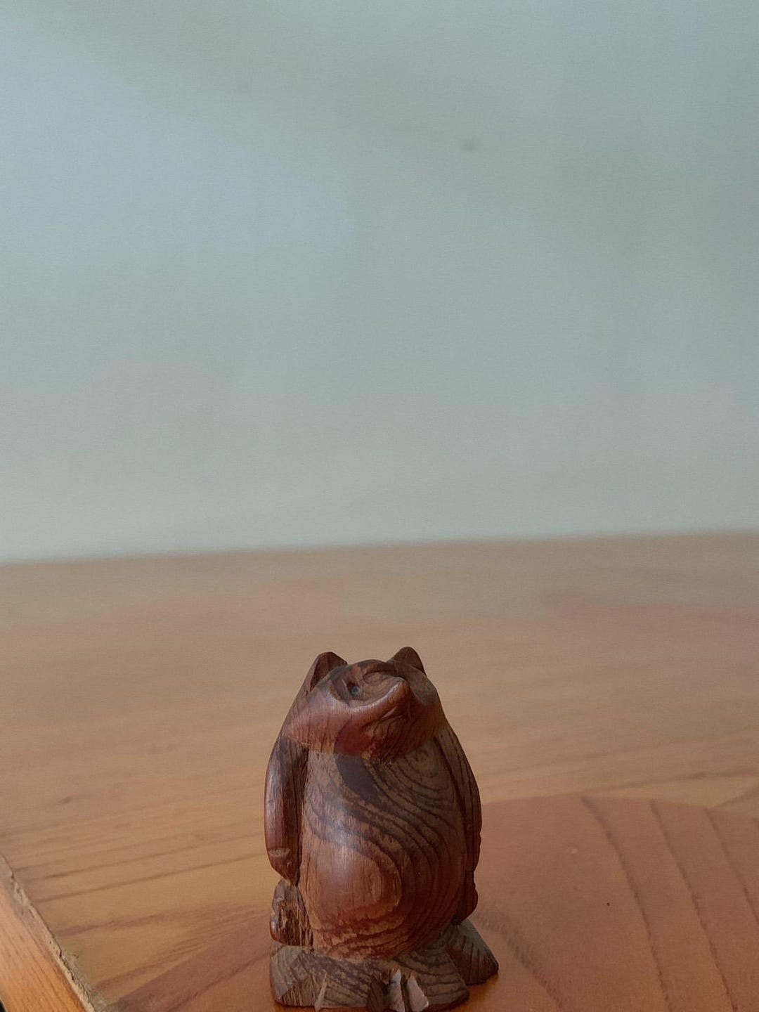 Vintage 1970s TANUKI Japanese Wood Carving. - Etsy