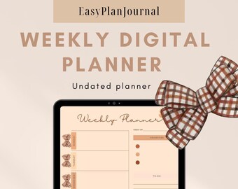 FALL Weekly Digital Planner - Etsy