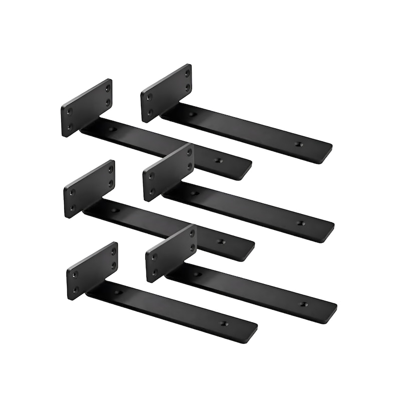 6 Pcs Metal Shelf Legs Shelf Support Leg Durable Metal Shelf Leg Modern ...