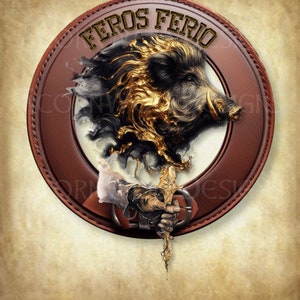 Chisholm Clan Crest Digital Art, Scottish Coat of Arms Download ...