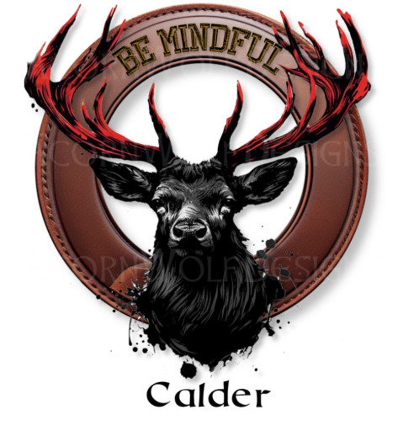 Calder Clan Crest Digital Art, Scottish Coat of Arms Download, Personal ...