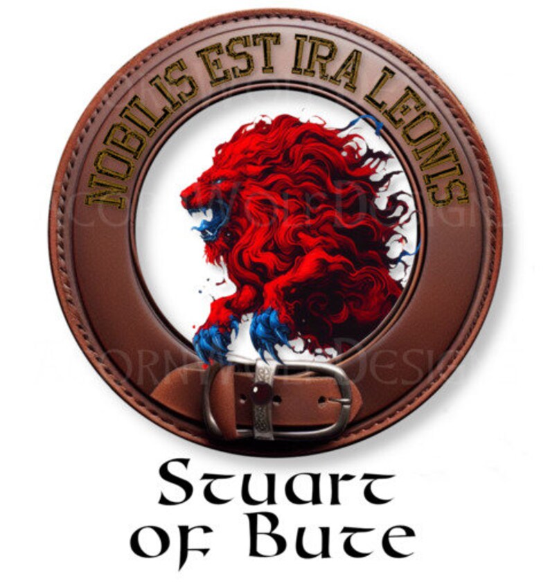 Stuart of Bute Clan Crest Digital Art, Scottish Coat of Arms Download ...