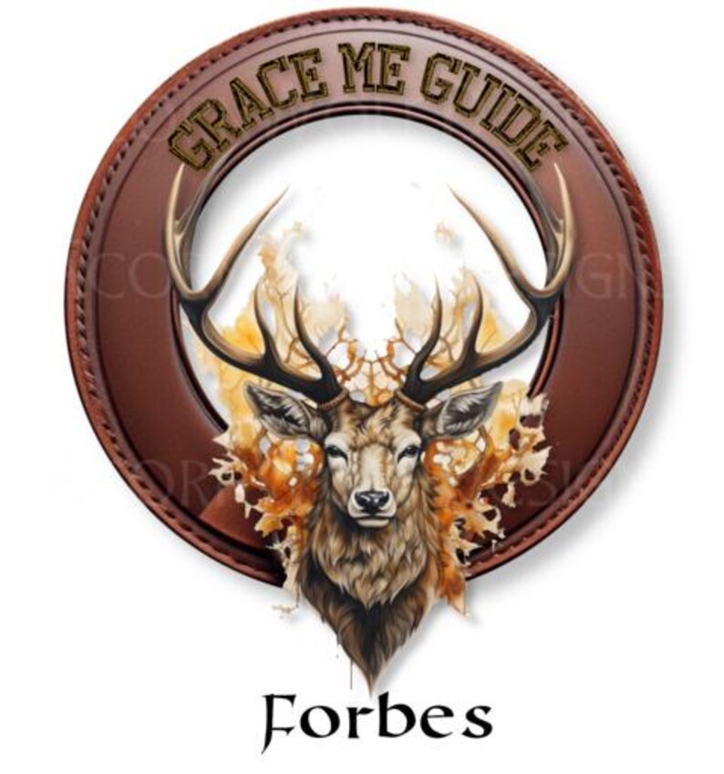 Forbes Clan Crest Digital Art, Scottish Coat of Arms Download, Personal ...