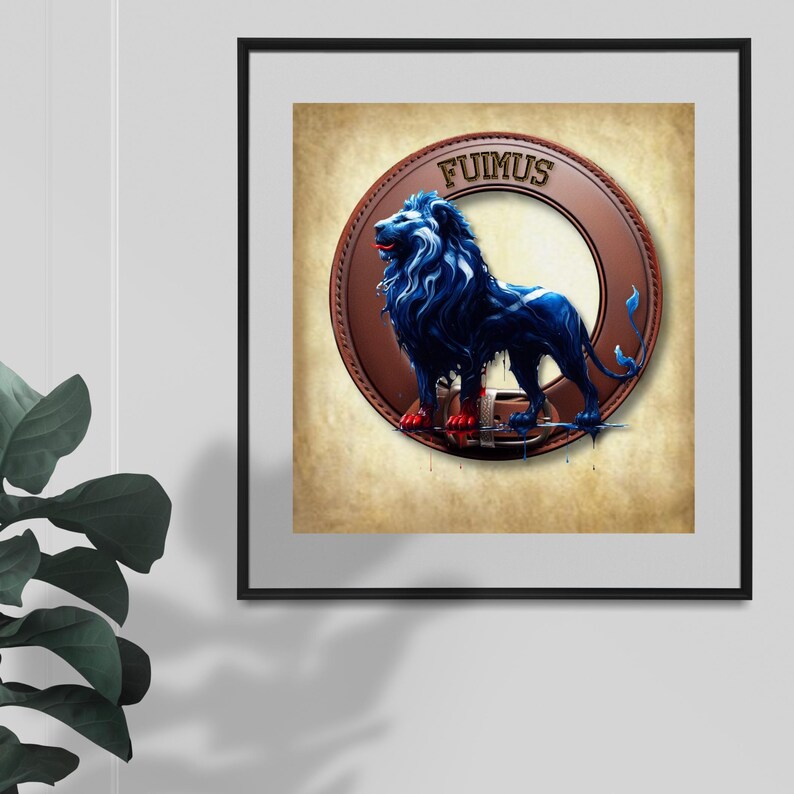 Bruce Clan Crest Digital Art, Scottish Coat of Arms Download, Personal ...