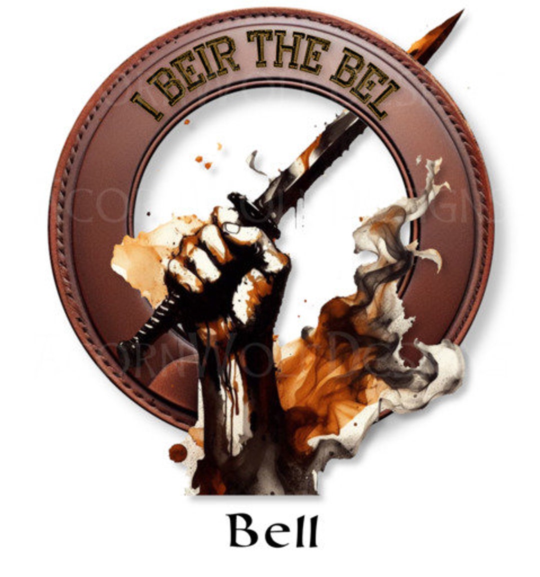 Bell Clan Crest Digital Art, Scottish Coat of Arms Download, Personal ...