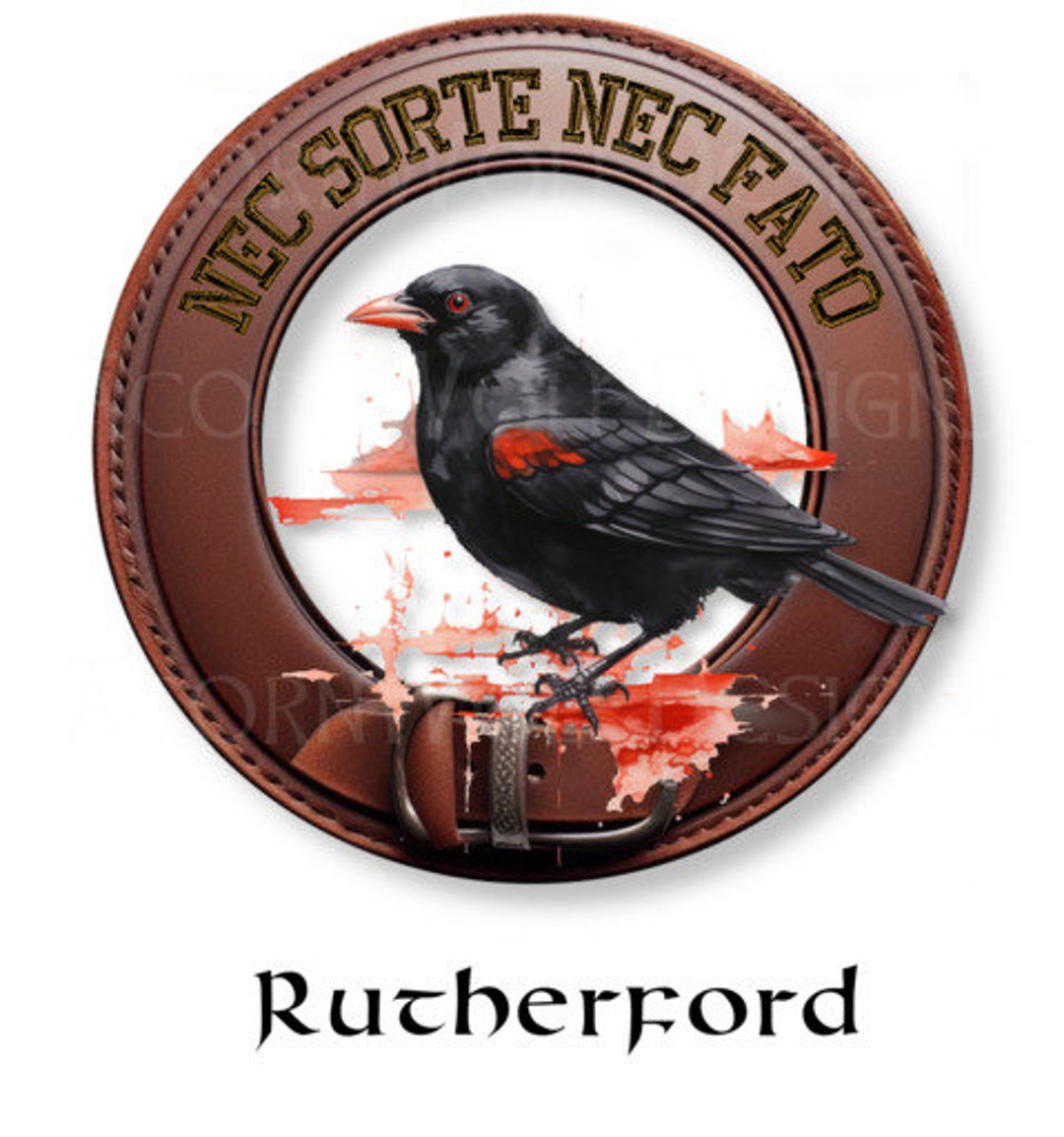 Rutherford Clan Crest Digital Art, Scottish Coat of Arms Download ...