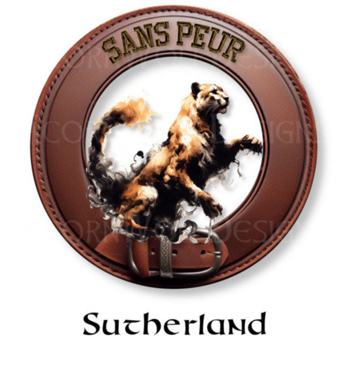 Sutherland Clan Crest Digital Art, Scottish Coat of Arms Download ...