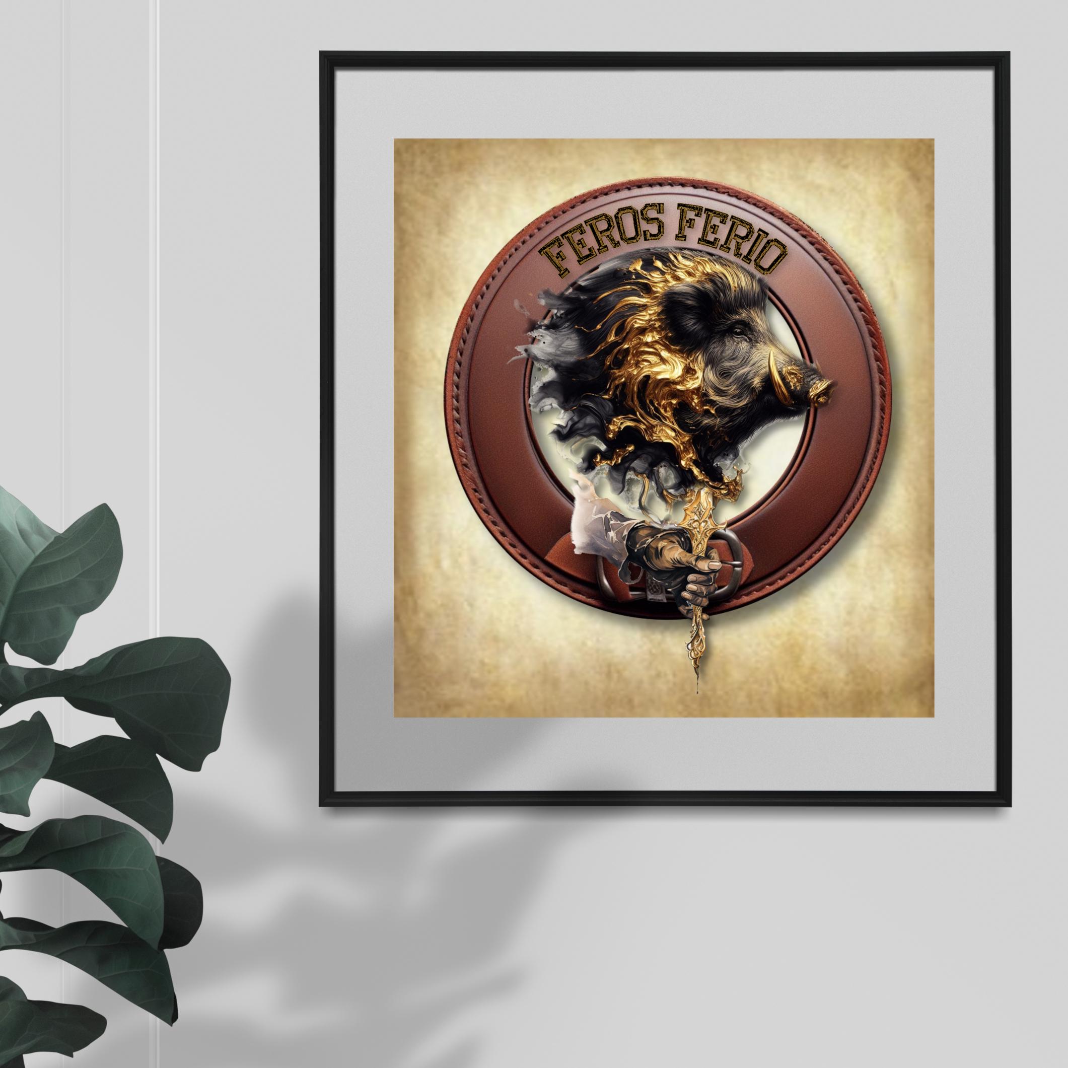 Chisholm Clan Crest Digital Art, Scottish Coat of Arms Download ...