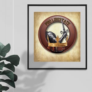 Wallace Clan Crest Digital Art, Scottish Coat of Arms Download ...
