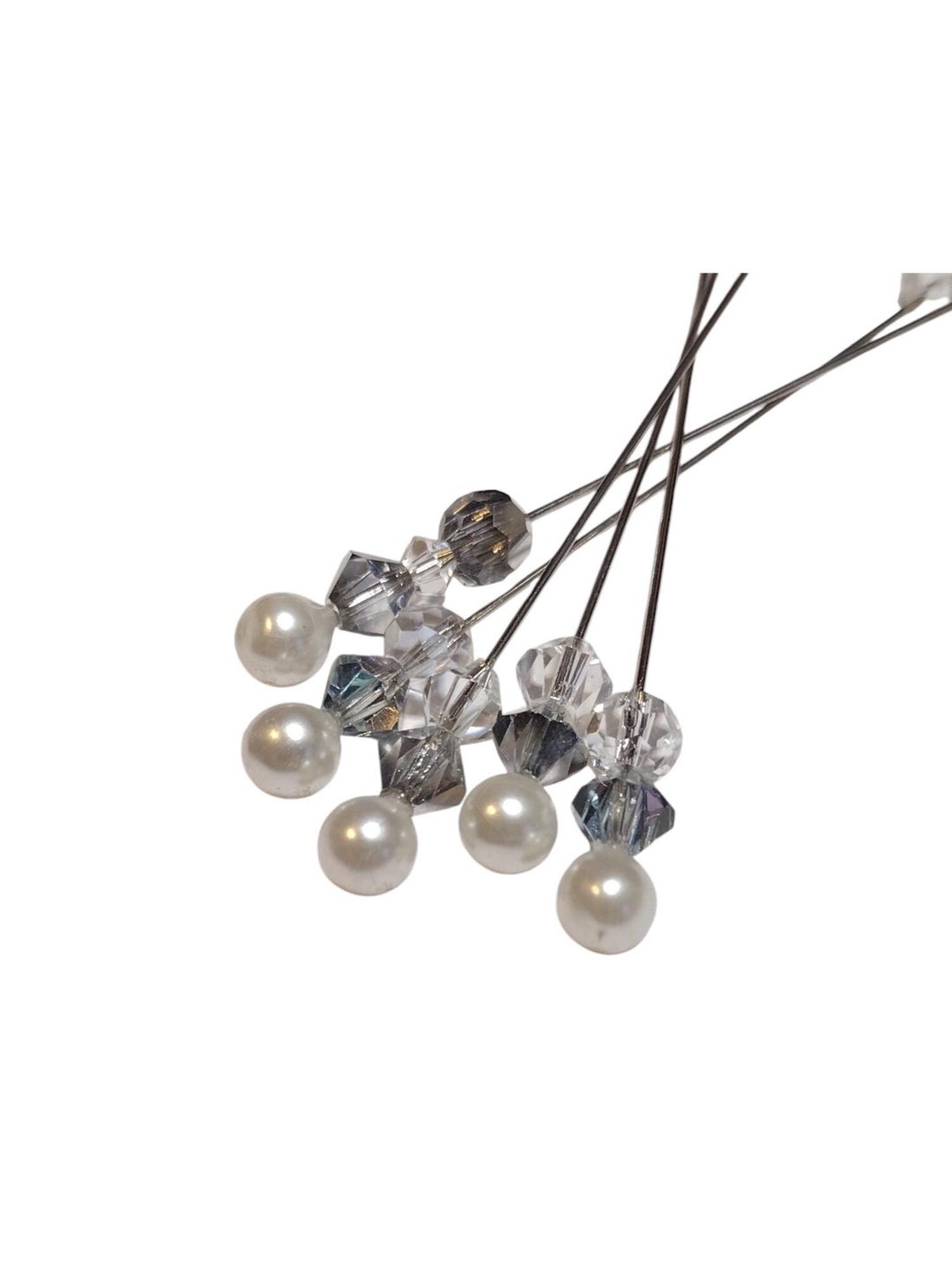 Decorative Crystal Bead Pins Bouquet Boutonniere Counting Pins Memo ...