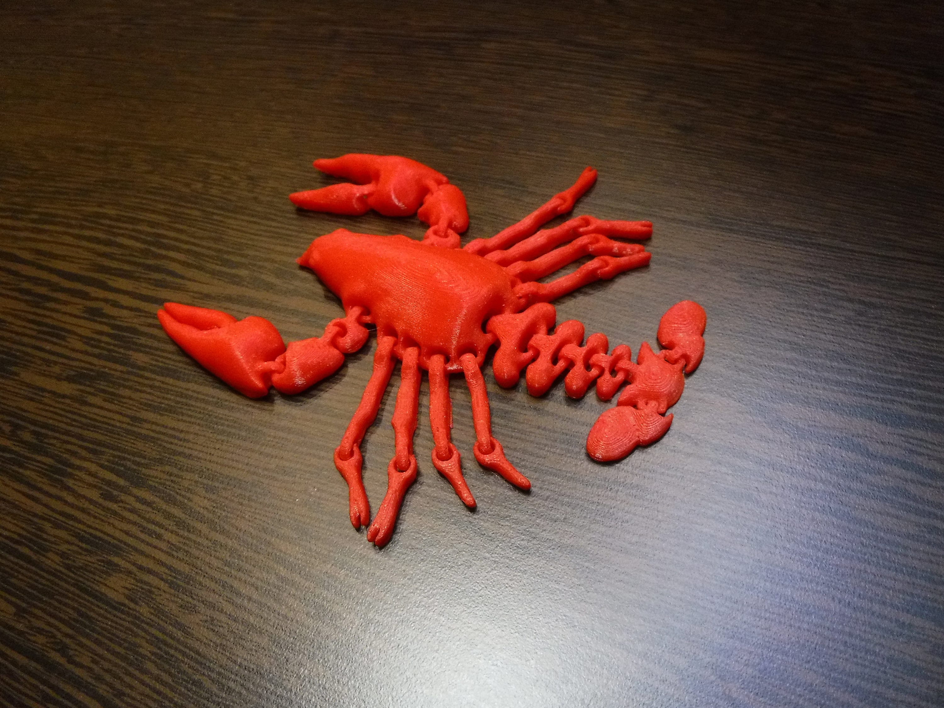 Articulated Lobster Fidget Toy | STL 3D Model - Etsy