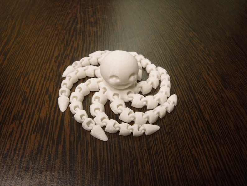 Smiling Articulated Flexi Octopus | STL File for 3d-printing - Etsy