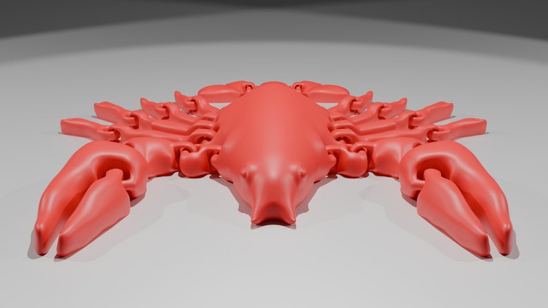 Articulated Lobster Fidget Toy STL 3D Model - Etsy