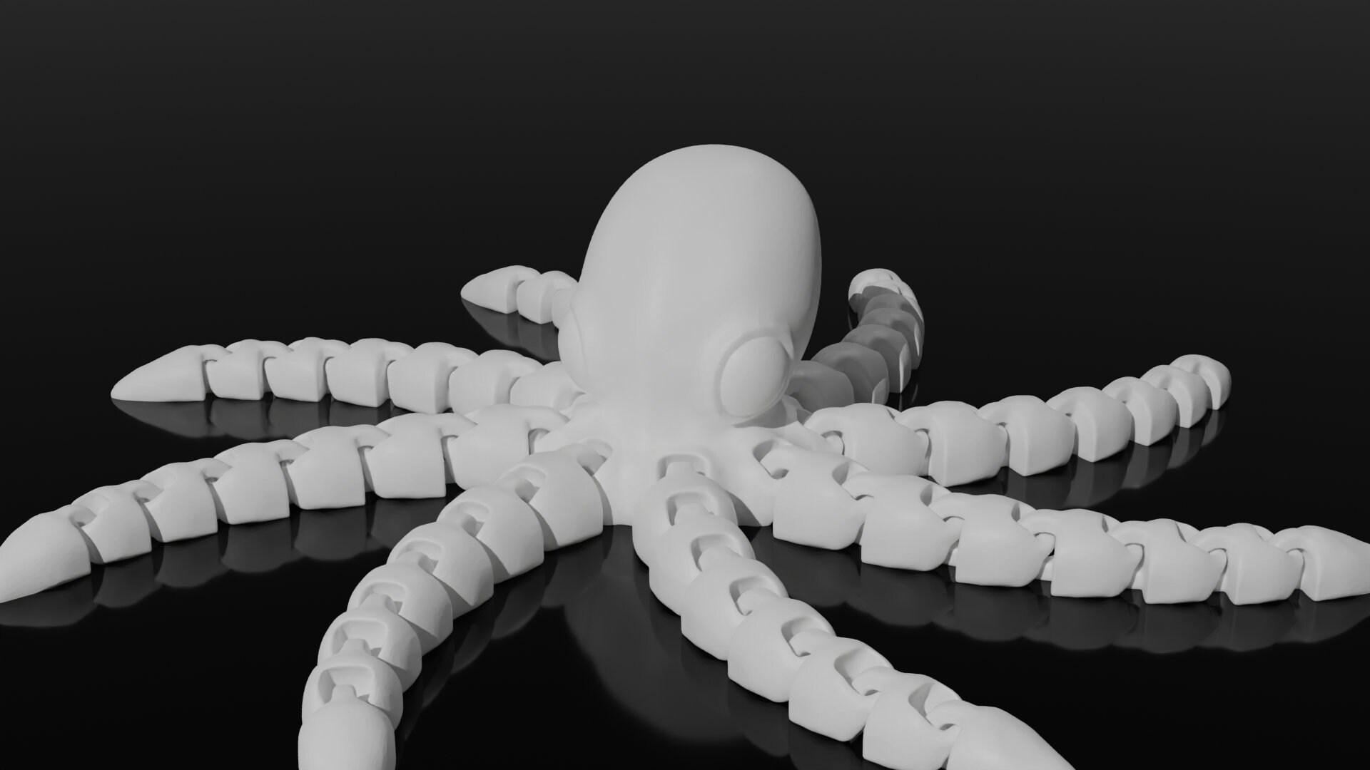 Articulated Flexi Octopus-peeper With Huge Eyes STL File 3D Print Model ...
