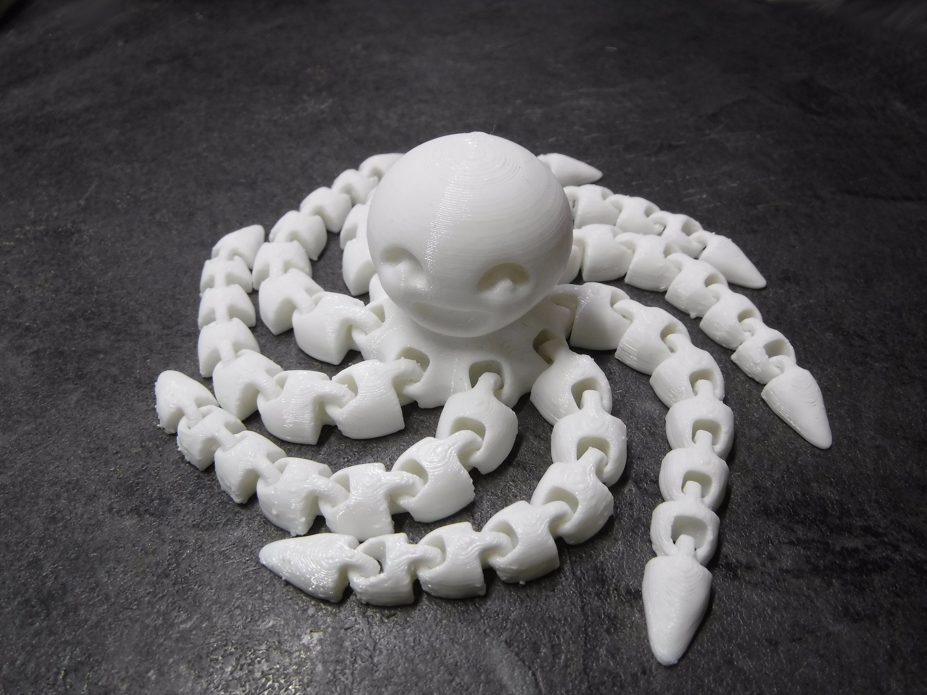 Smiling Articulated Flexi Octopus | STL File for 3d-printing - Etsy