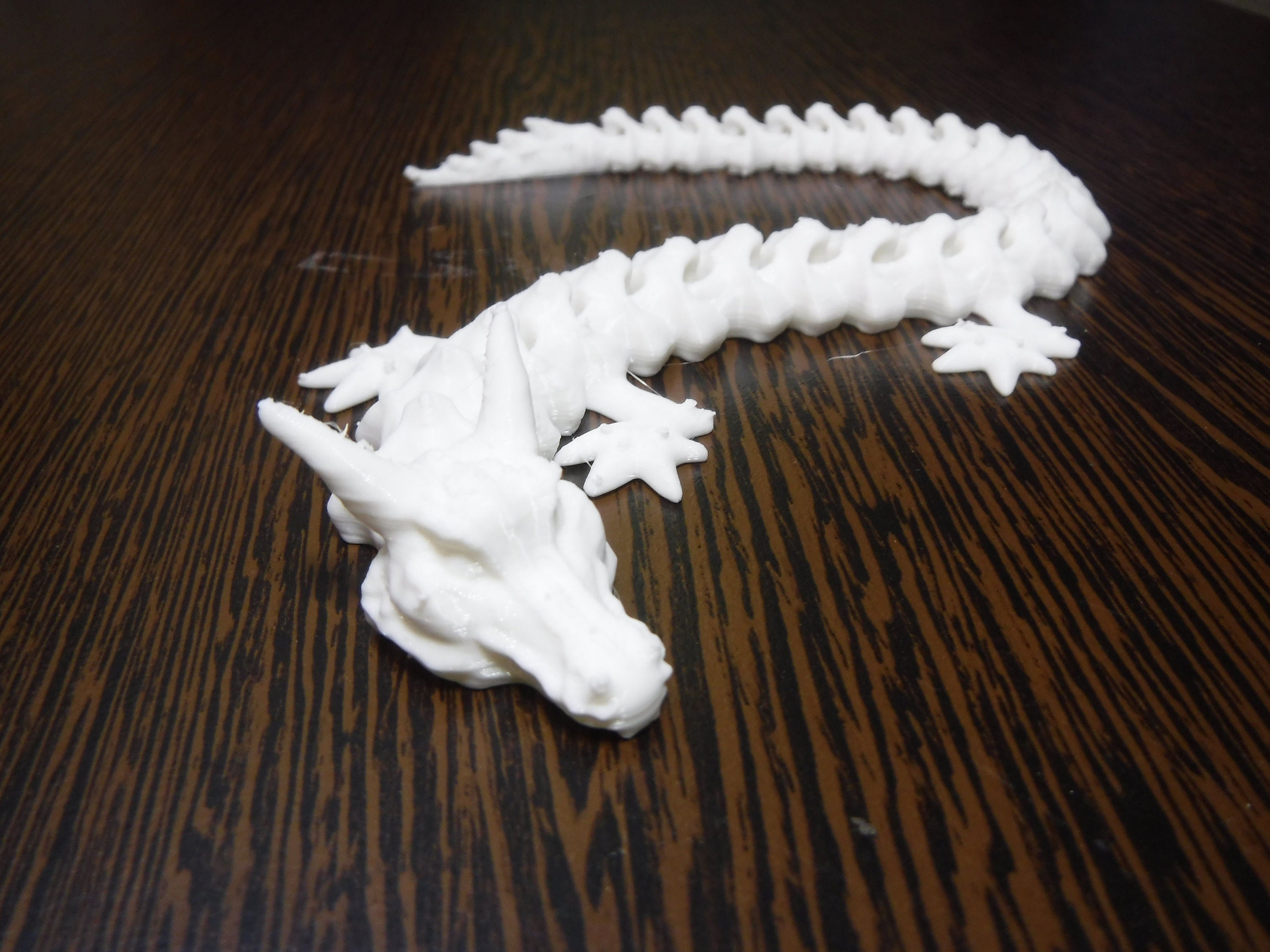 Articulated Flexi Dragon Fidget Toy STL File - Etsy