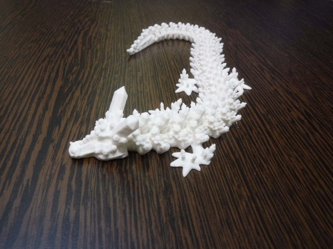 Aticulated Flexi Fidget Crystal Dragon STL File - Etsy