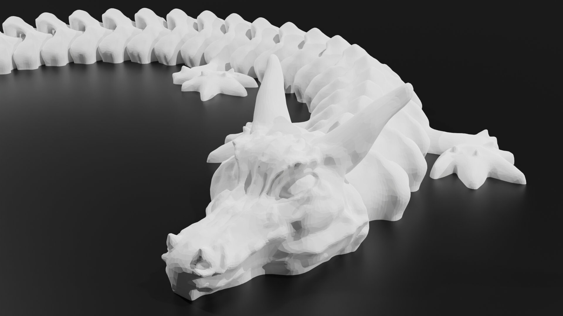 Articulated Flexi Dragon Fidget Toy STL File - Etsy