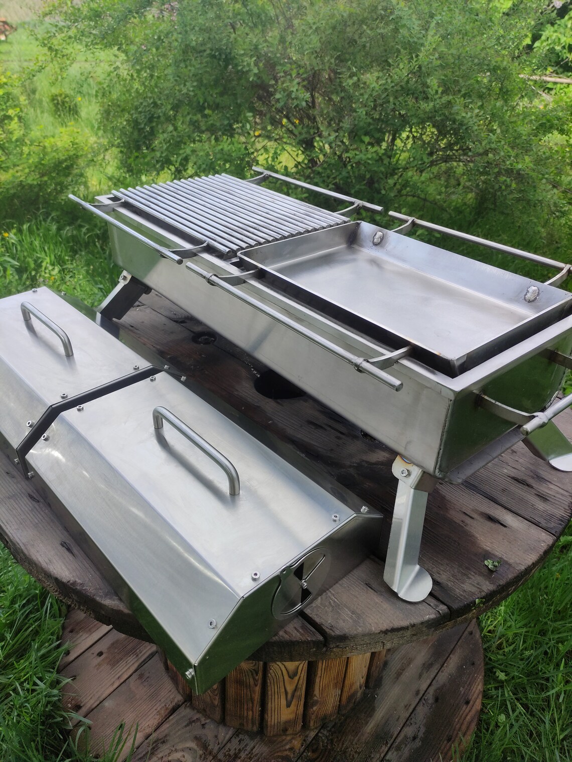 Hibachi Smoker Tabletop Hibachi Grill Made of Stainless Steelbbq ...