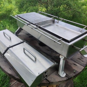 Hibachi Smoker! Tabletop Hibachi Grill Made of Stainless Steel!bbq ...