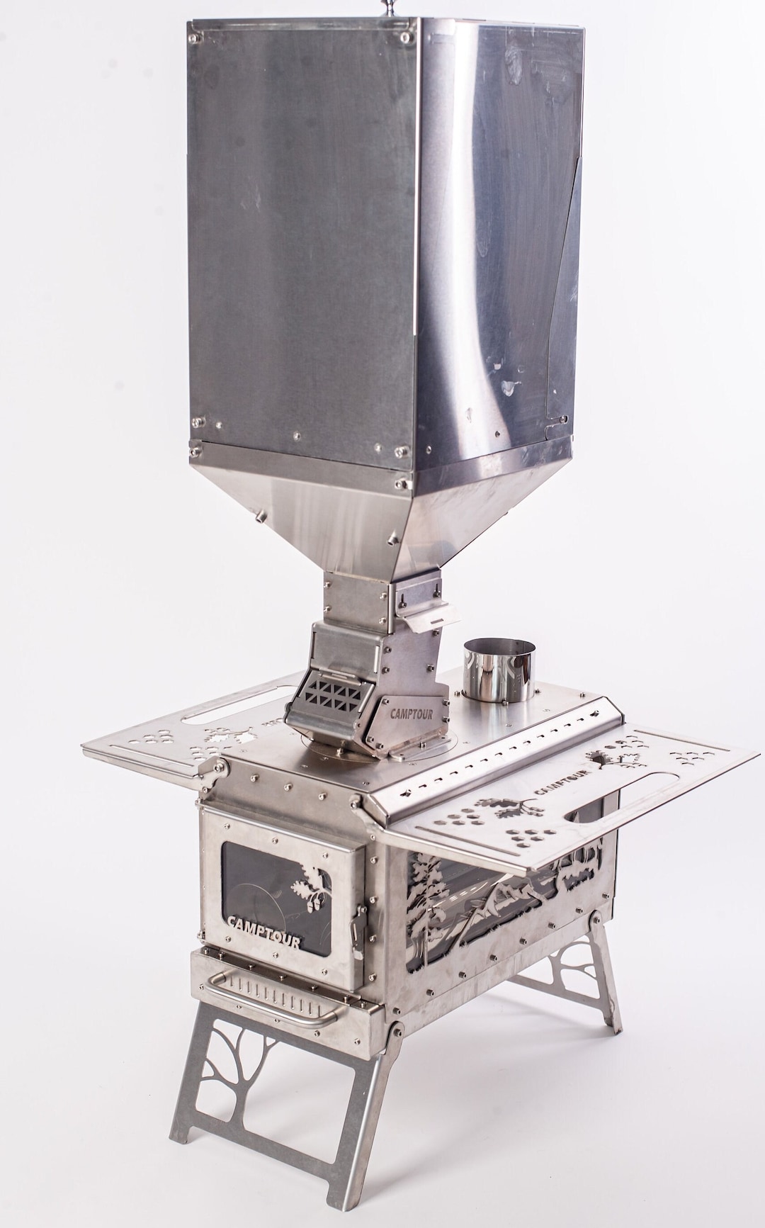 Pellet Burner With Gravity Feed of Pellets for Any Wood Stove! - Etsy