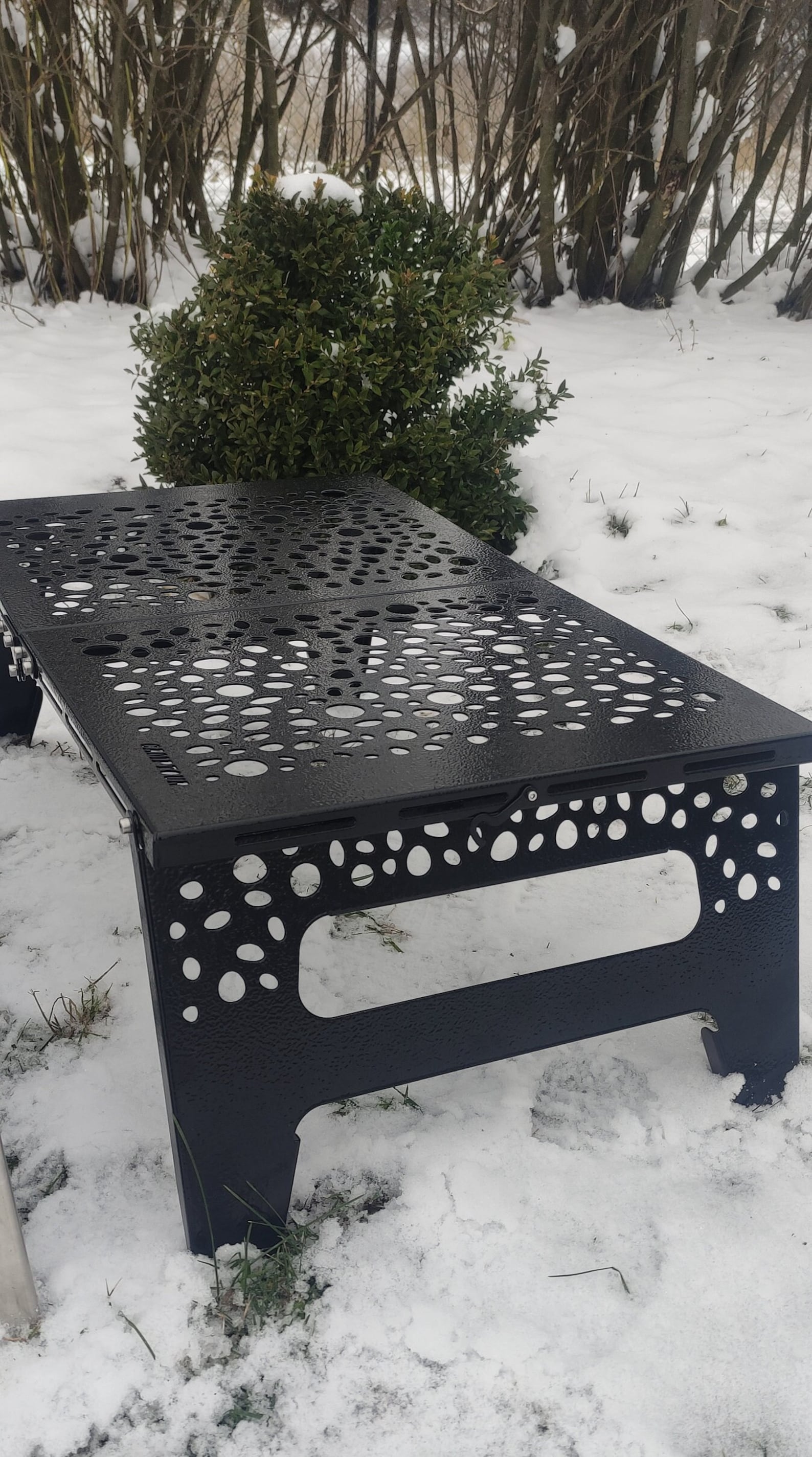 Metal Table for a Tent or Outdoor Camping! Compact Folding Mini Table ...