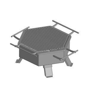 Hexagonal Hibachi Grill! Camping Grill! Fire Bowl, Tabletop Grill ...