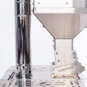 Пеллетная печь для палатки или прицепа! Садовый камин на террасе или ...