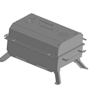 Barbecue! BBQ! Hibachi Grill! Smoker! Portable Grill With Heavy ...