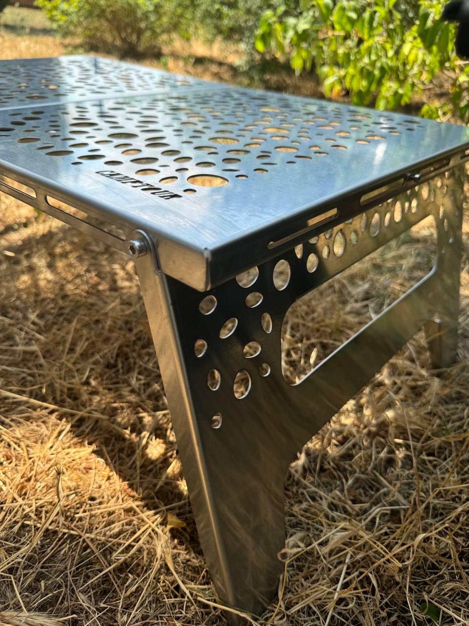 Stainless Steel BBQ for Fire! Table for Camping, Tourist. Folding Table ...