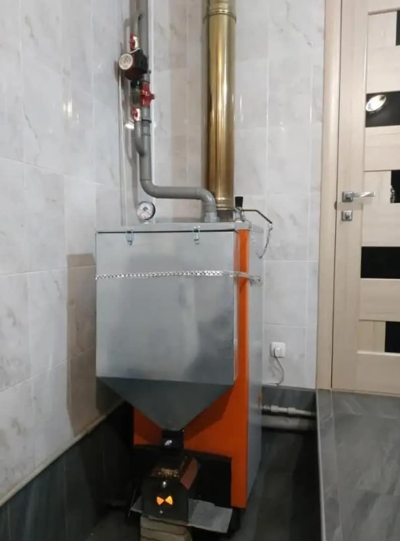 Pellet Burner With Gravity Feed of Pellets, Which Can Be Installed on ...