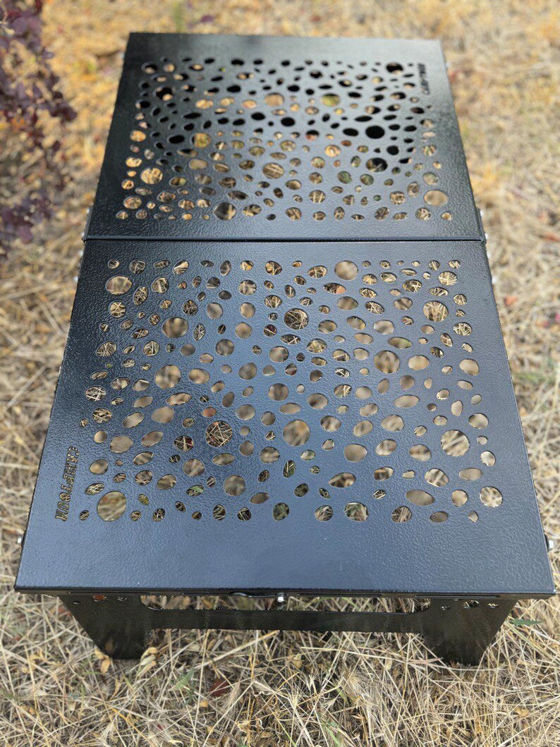 Metal Table for a Tent or Outdoor Camping! Compact Folding Mini Table ...