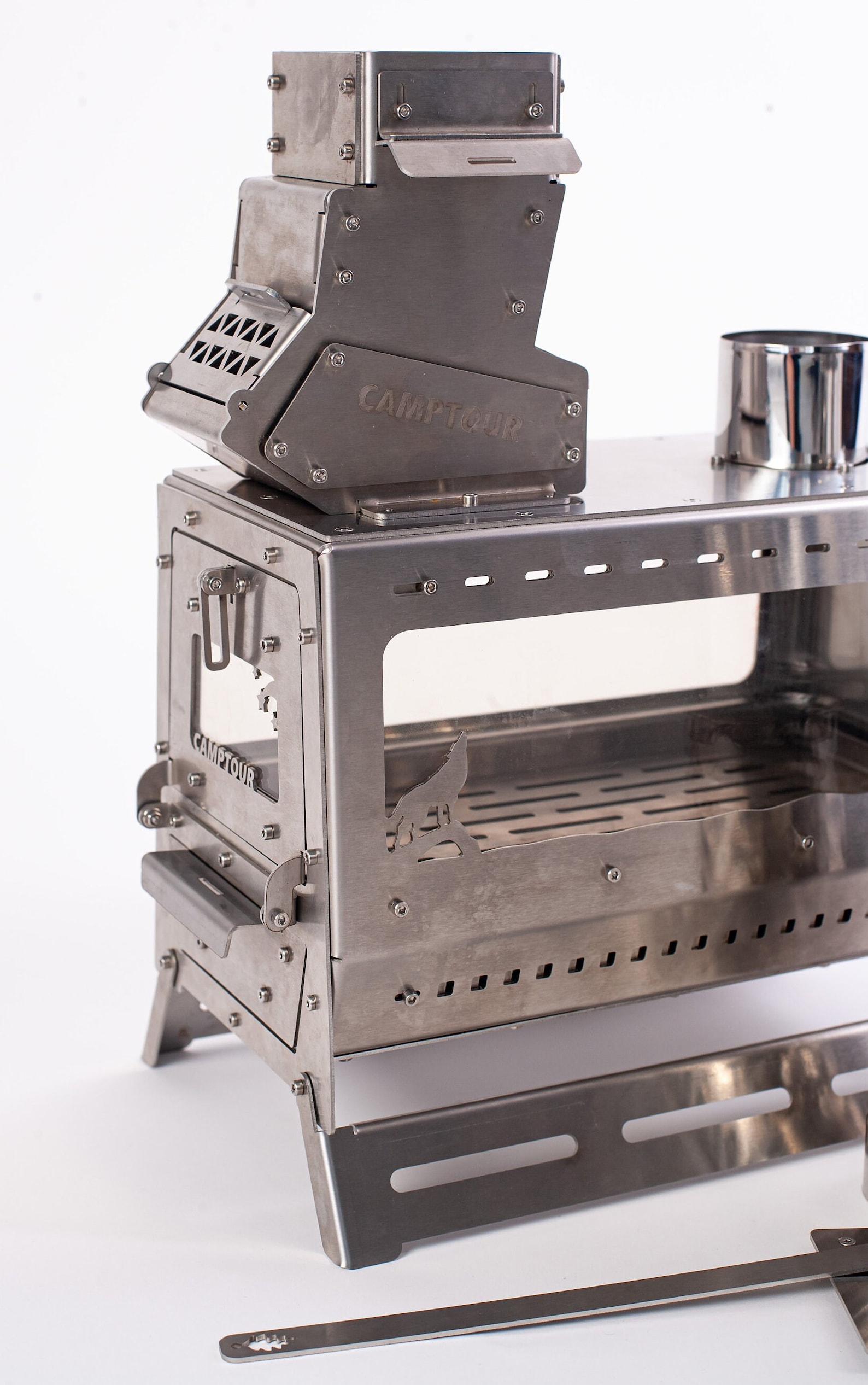 Mini Stove With Chimney Using Wood or Pellets! A Tiny Stove for a Tent ...
