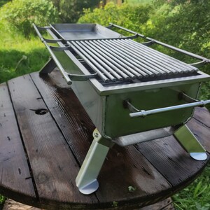 Hibachi Smoker! Tabletop Hibachi Grill Made of Stainless Steel!bbq ...