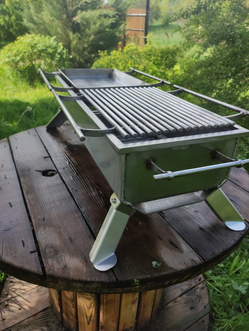 Hibachi Smoker! Tabletop Hibachi Grill Made of Stainless Steel!bbq ...