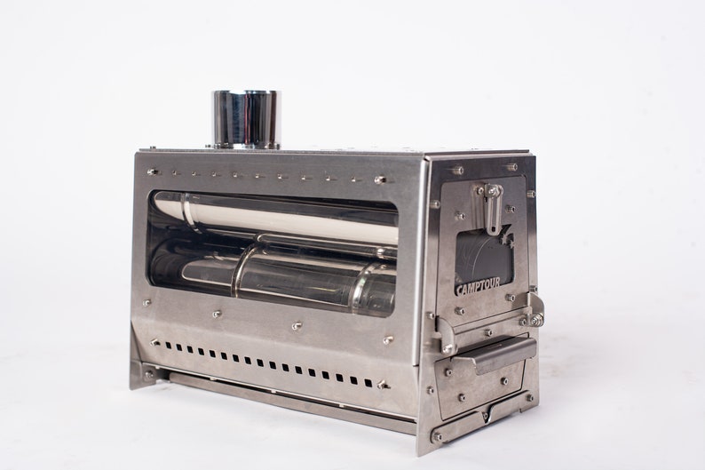 Mini-stove! Portable Tabletop Wood Stove! Made of Stainless Steel With ...