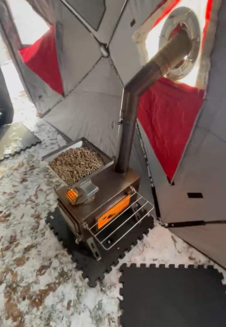 Pellet Burner for Wood Stoves With Gravity Feed of Pellets! - Etsy