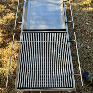 Powerful Tabletop Grill Large Hibachi Grill. Barbecue Made of Stainless ...