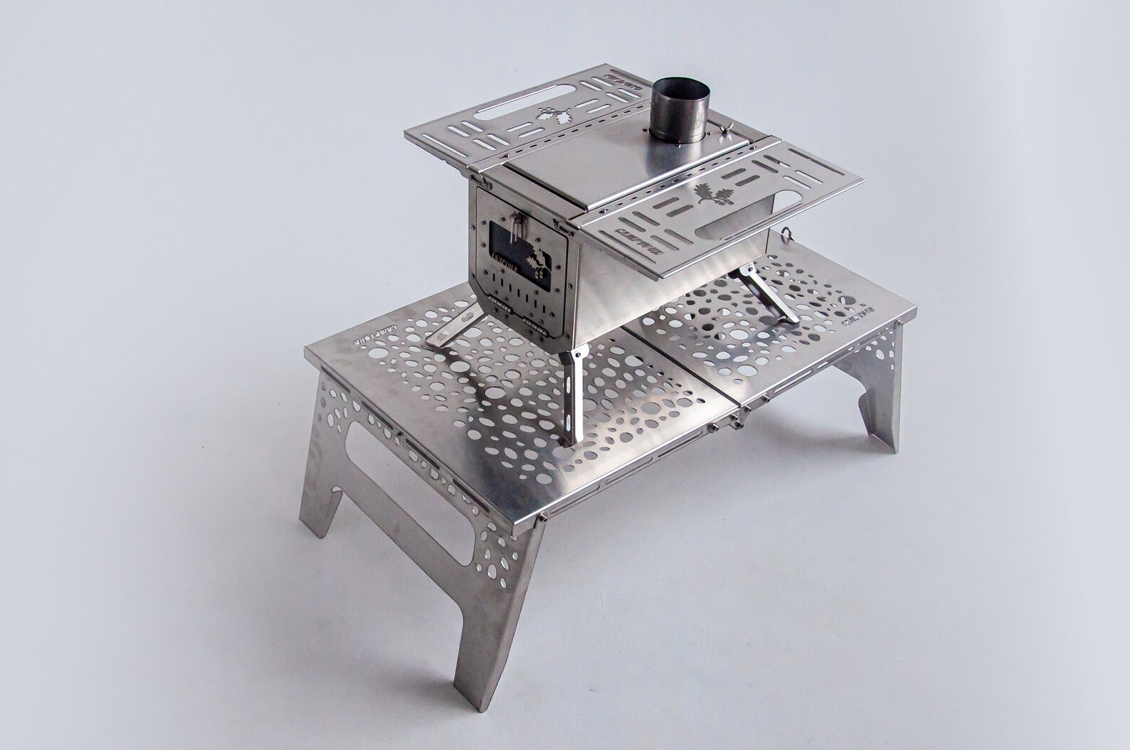 Metal Table for a Tent or Outdoor Camping! Compact Folding Mini Table ...