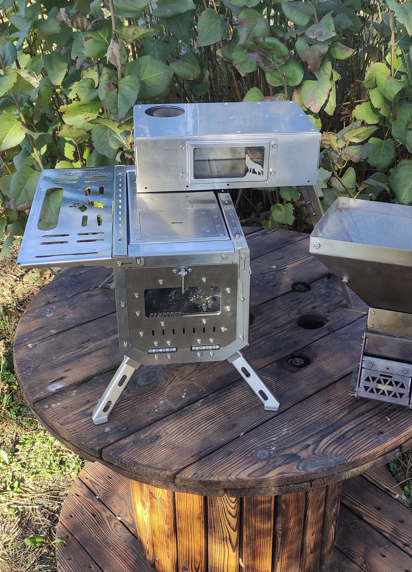 Stove With Chimney + Pellet Burner + Heat Exchanger With Cooking ...