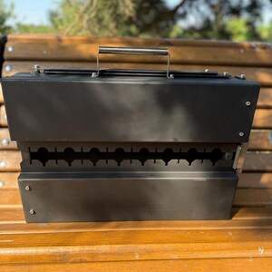 Portable Grill With Side Shelf and Grill Grate Compact Grill With High ...