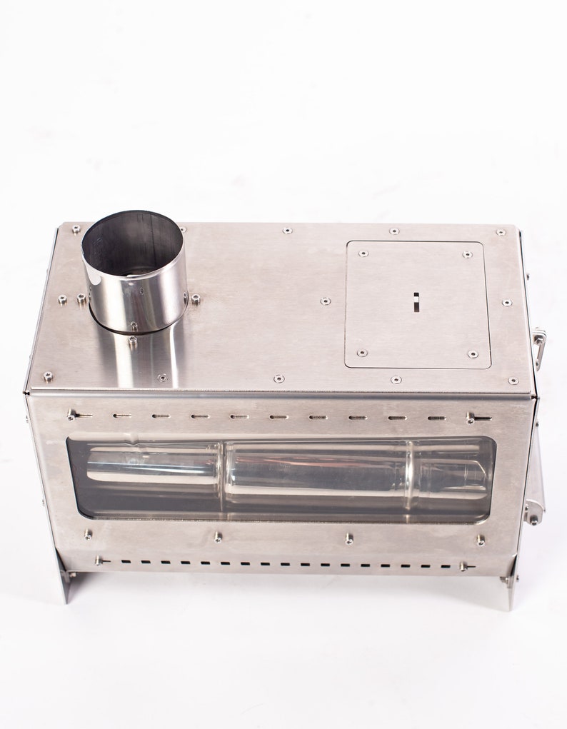 Mini-stove! Portable Tabletop Wood Stove! Made of Stainless Steel With ...