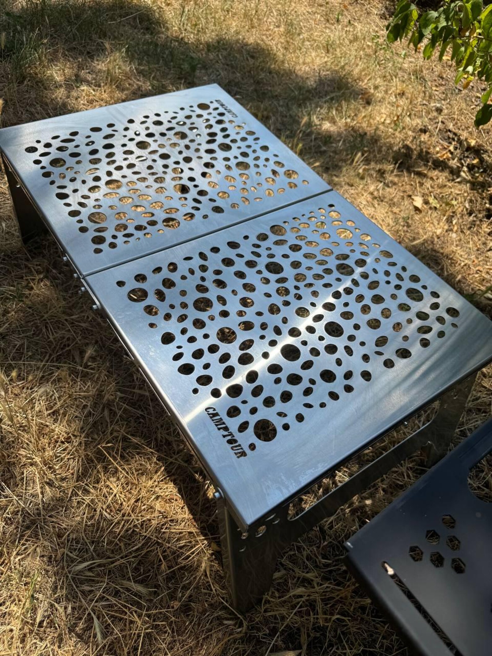 Stainless Steel BBQ for Fire! Table for Camping, Tourist. Folding Table ...