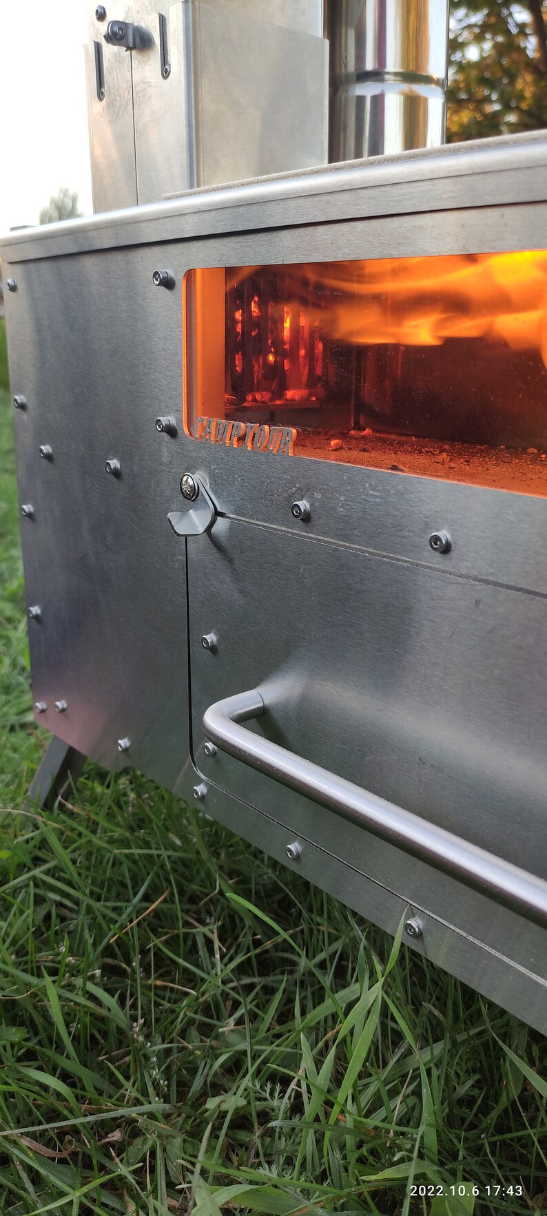 Gravity Feed Pellet Stove With Oven and Cook Top! Mini Hot Tent Stove ...