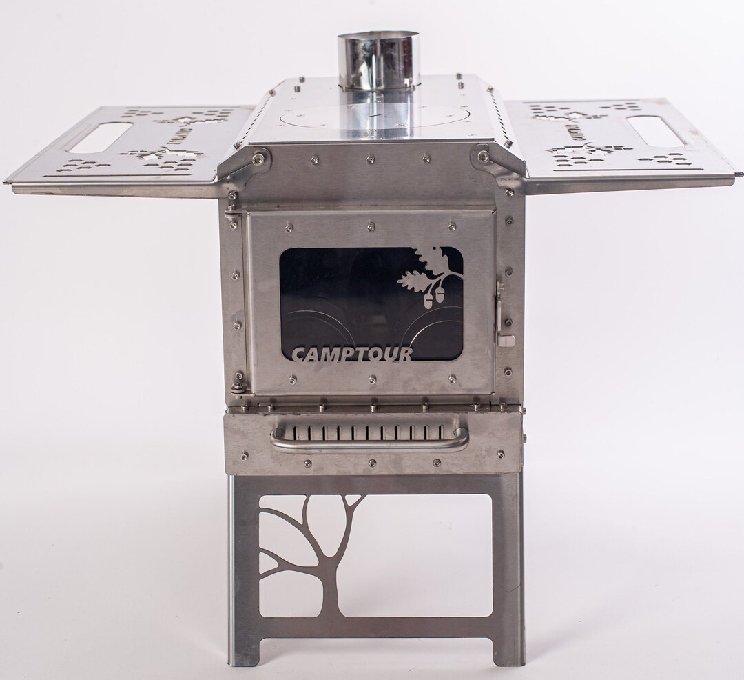 Tent Stove With an Original Design! Stainless Steel Stove With Glass ...