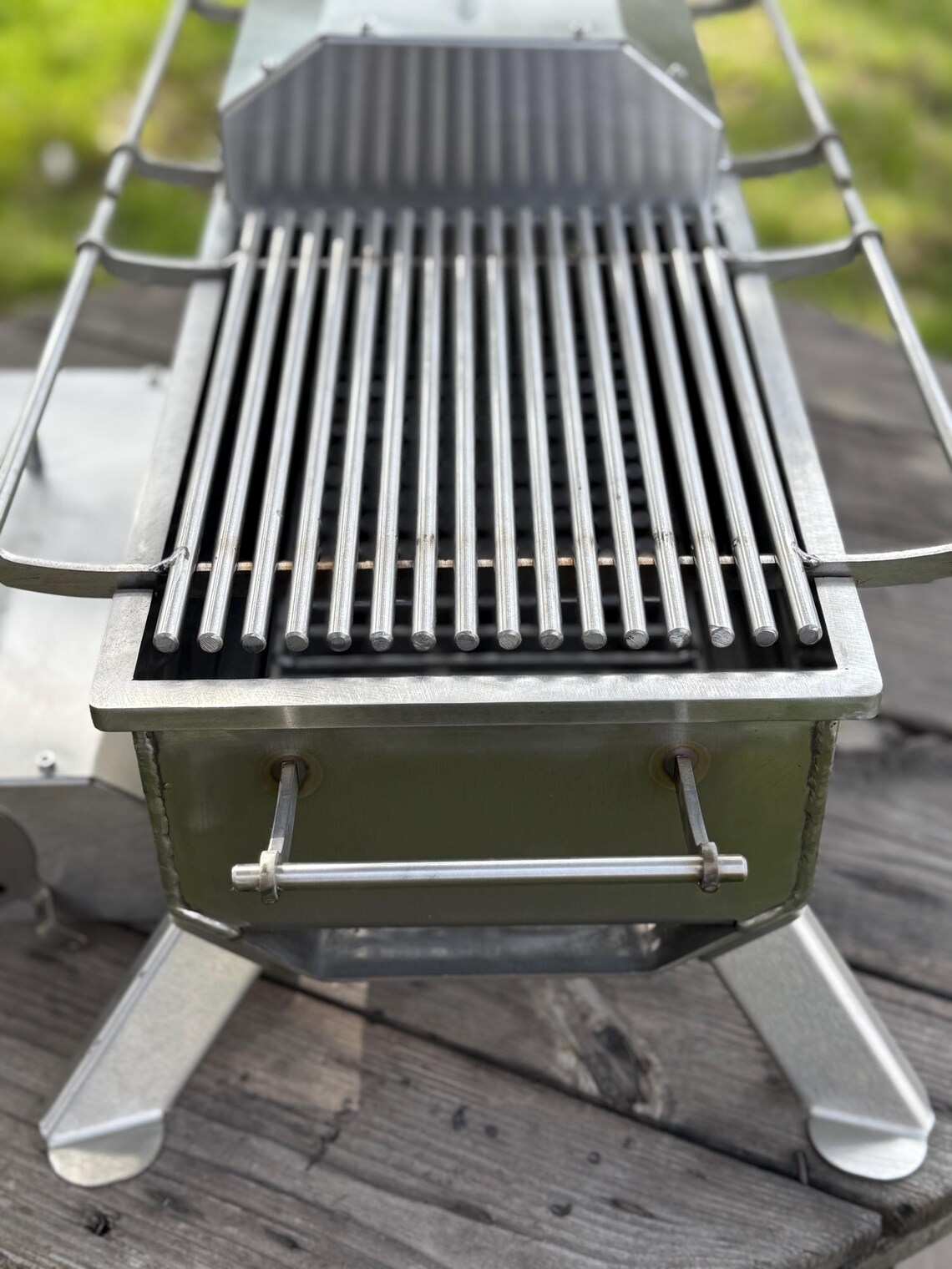 Hibachi Grill! Mangal! Tabletop Grill With a Lid and a Frying Pan ...