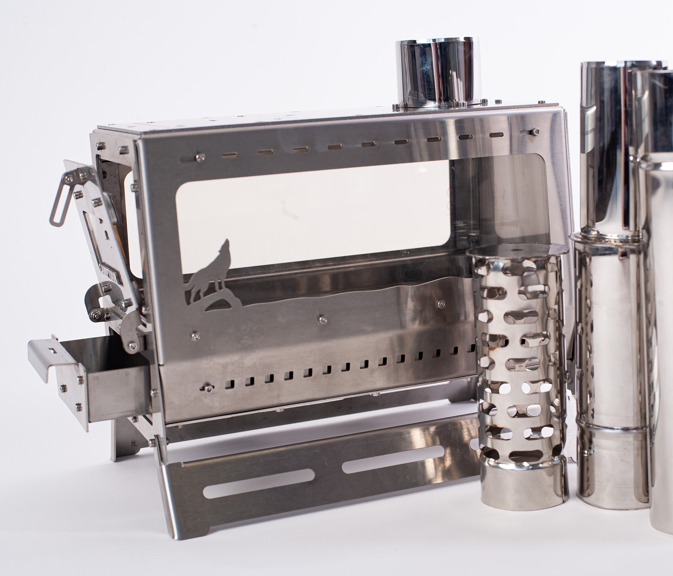 Mini Stove With Chimney Using Wood or Pellets A Tiny Stove for a Tent ...