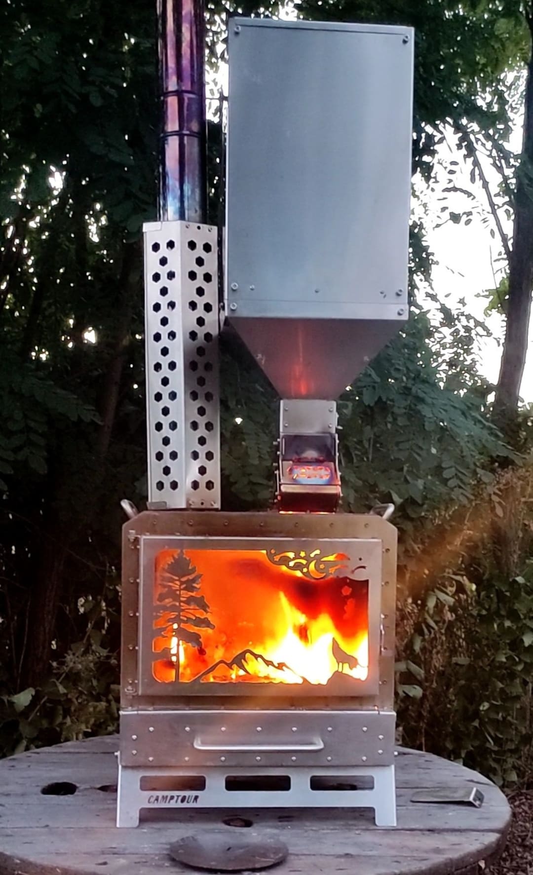 Non-electric Pellet Burner! Pellet Burner for Solid Fuel Stoves and ...