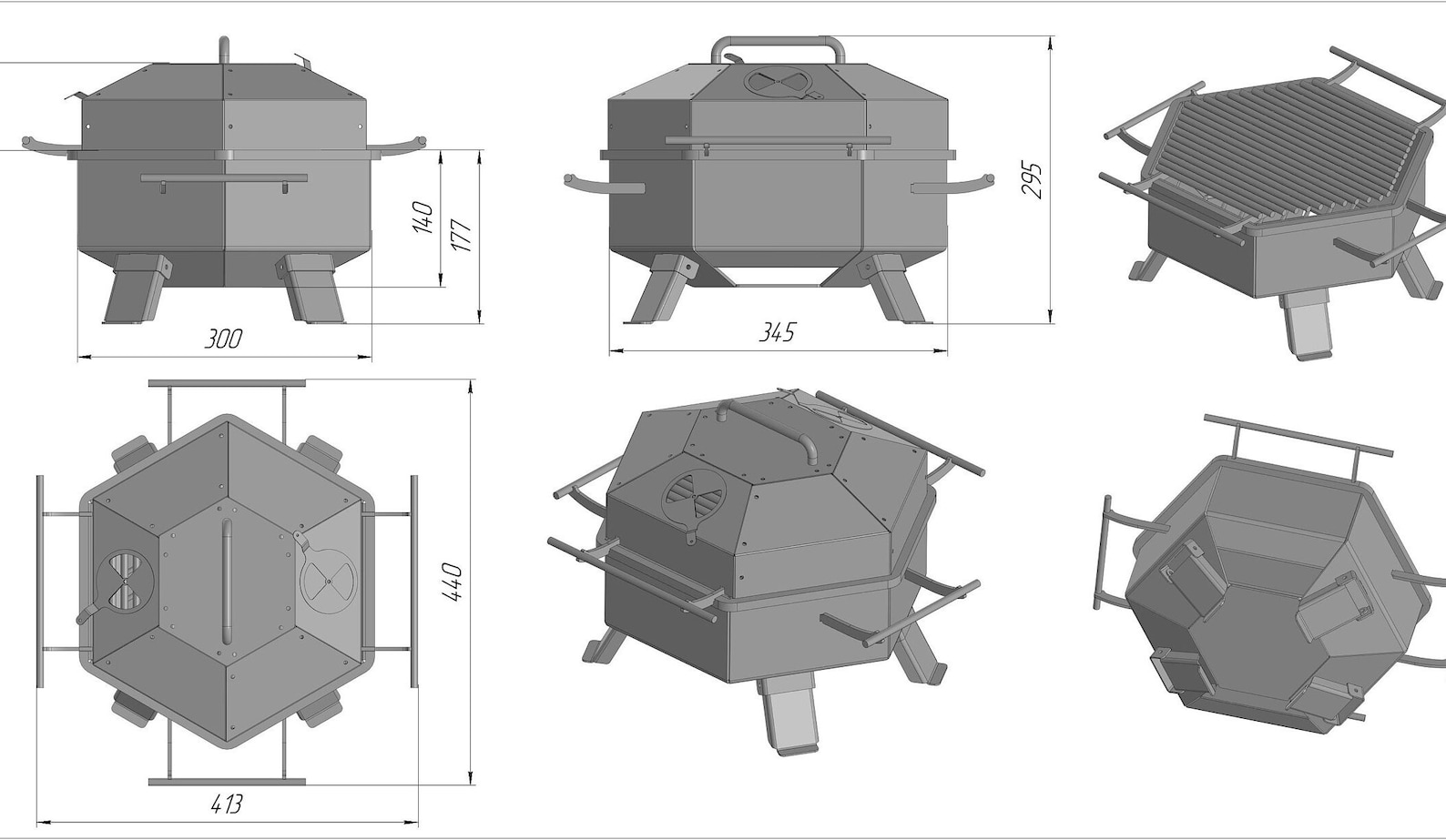 Hibachi Smoker! Tabletop Hibachi Grill Made of Stainless Steel!bbq ...